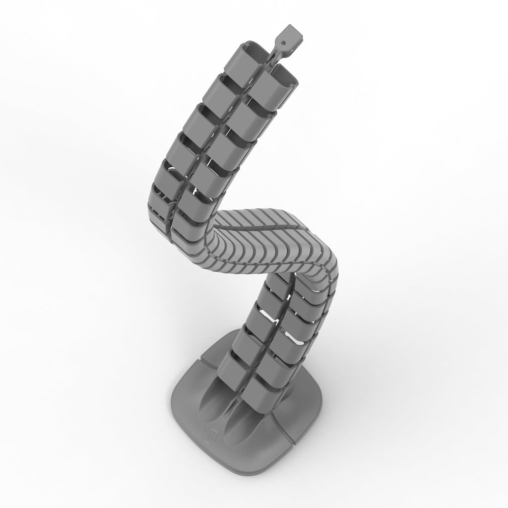 Vertical Cable Spine for Regular Height Desks – Workspace Ergonomics